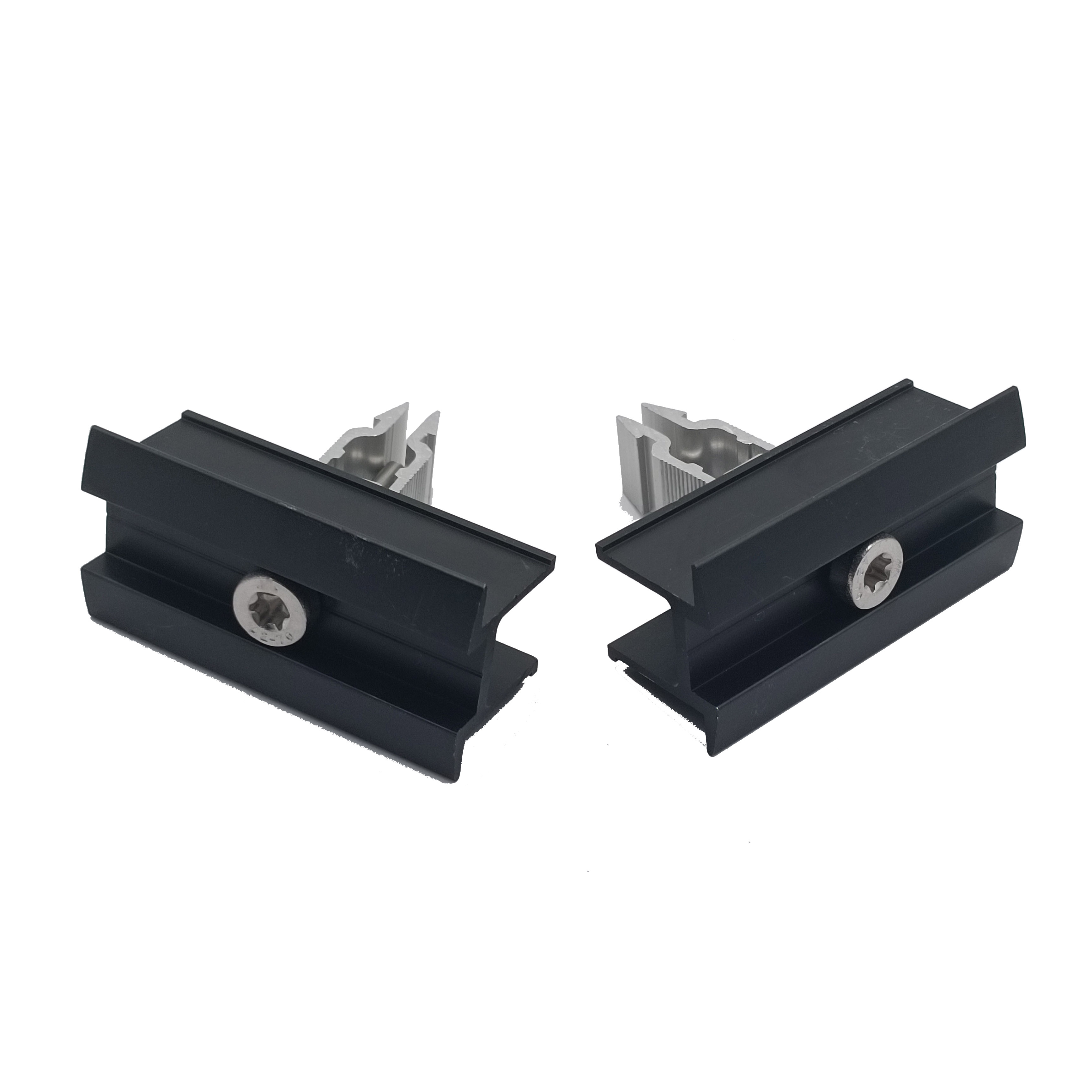Black Aluminum Mid Clamp for Solar Roof Mounting System Solar Related ...