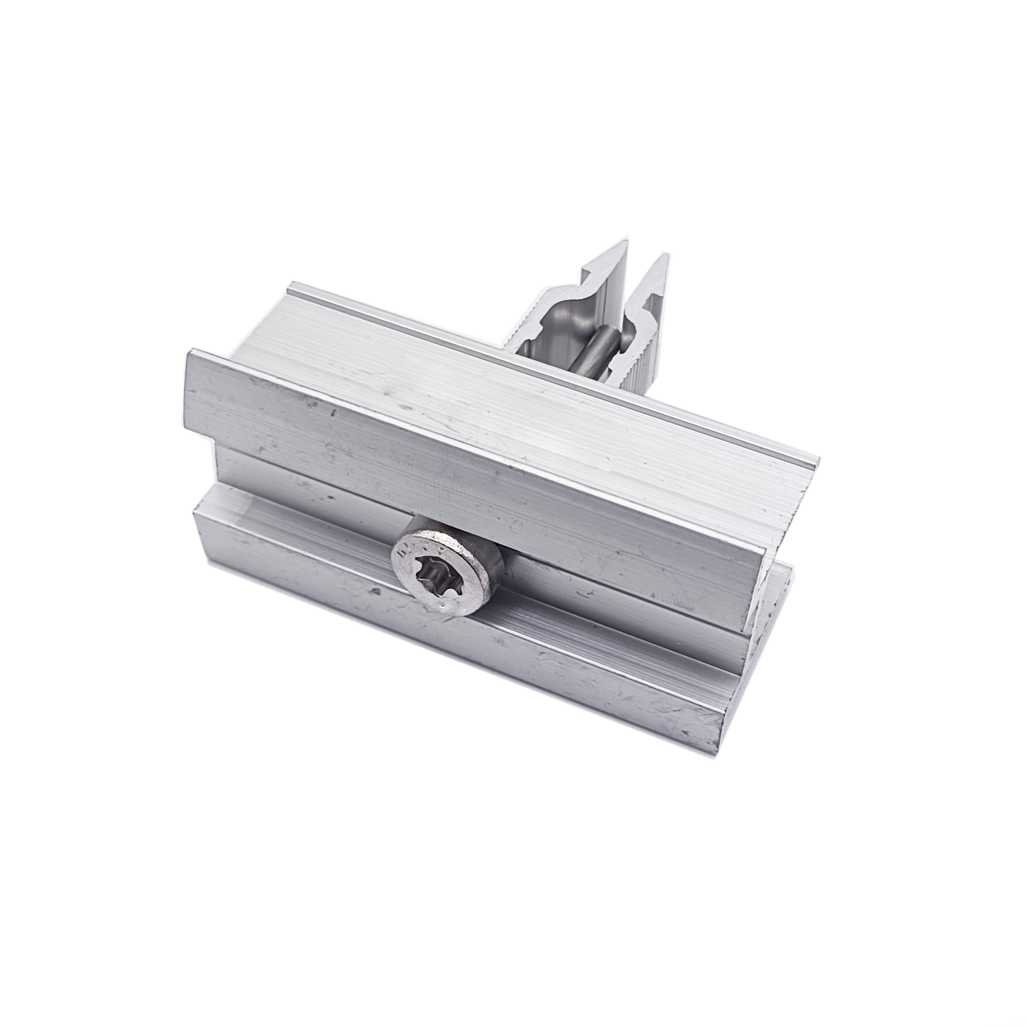 Aluminum Solar Mounting System Accessories Solar Panel End And Mid ...